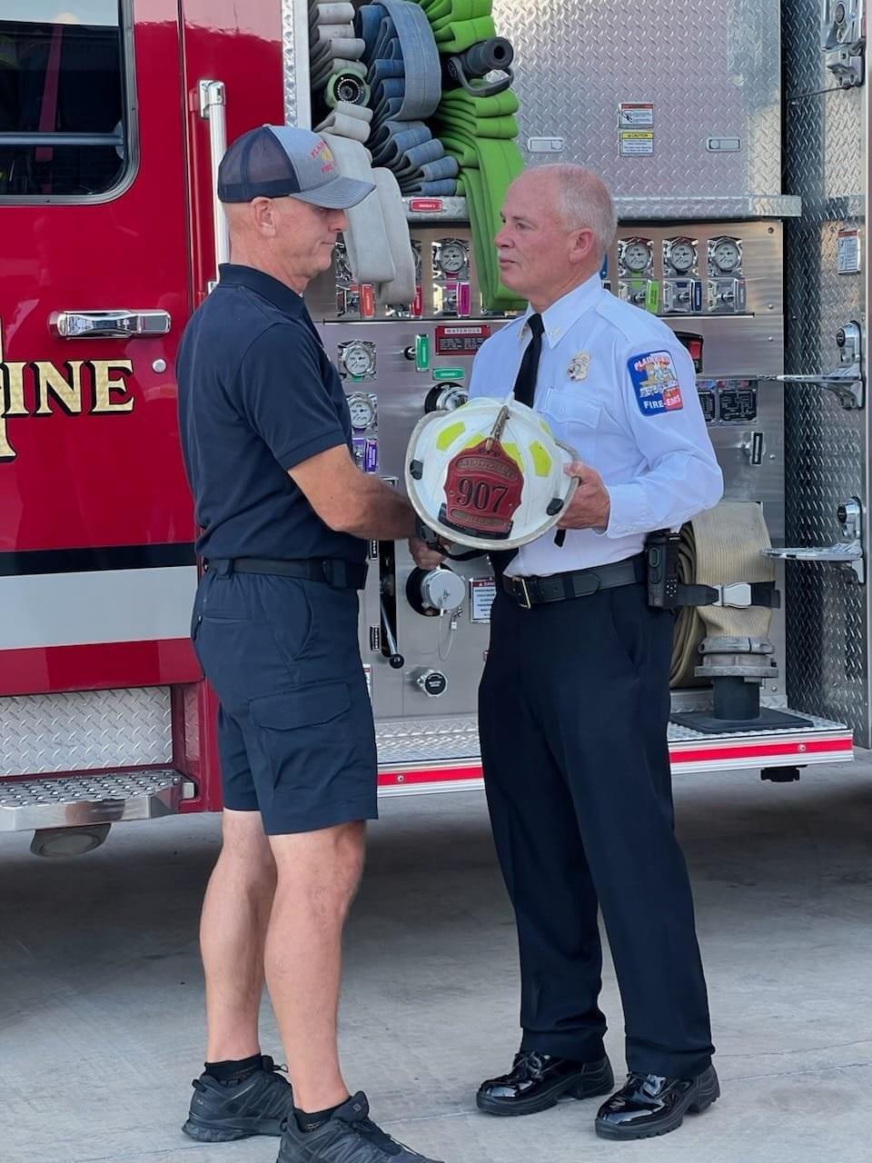 Plainview Fire Department Lieutenant retires