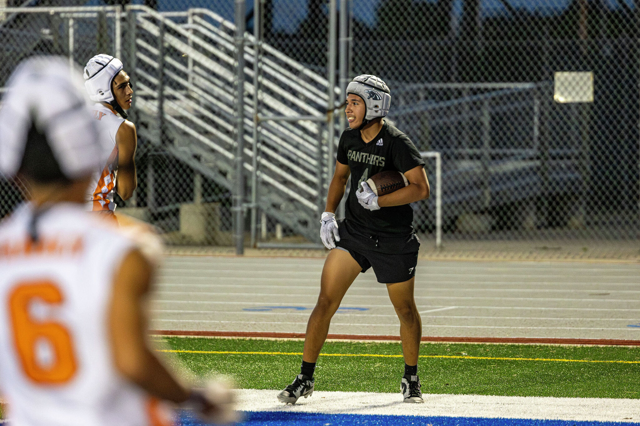 South's Roel Hernandez looks to be one of Laredo's best receivers