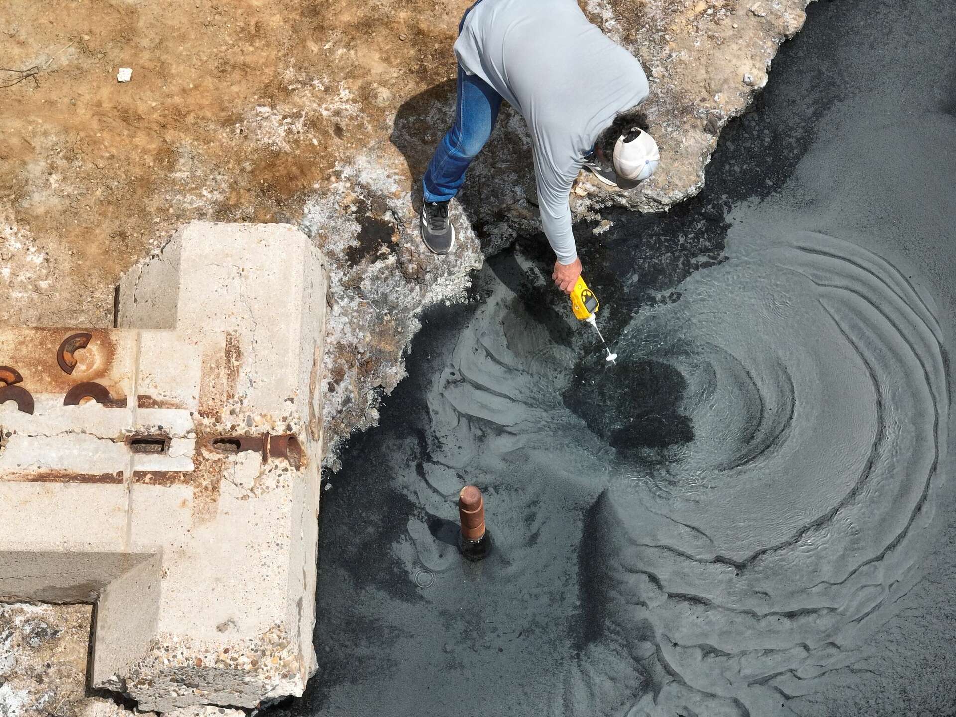 Orphaned West Texas well near no-fly zone well leaking black water