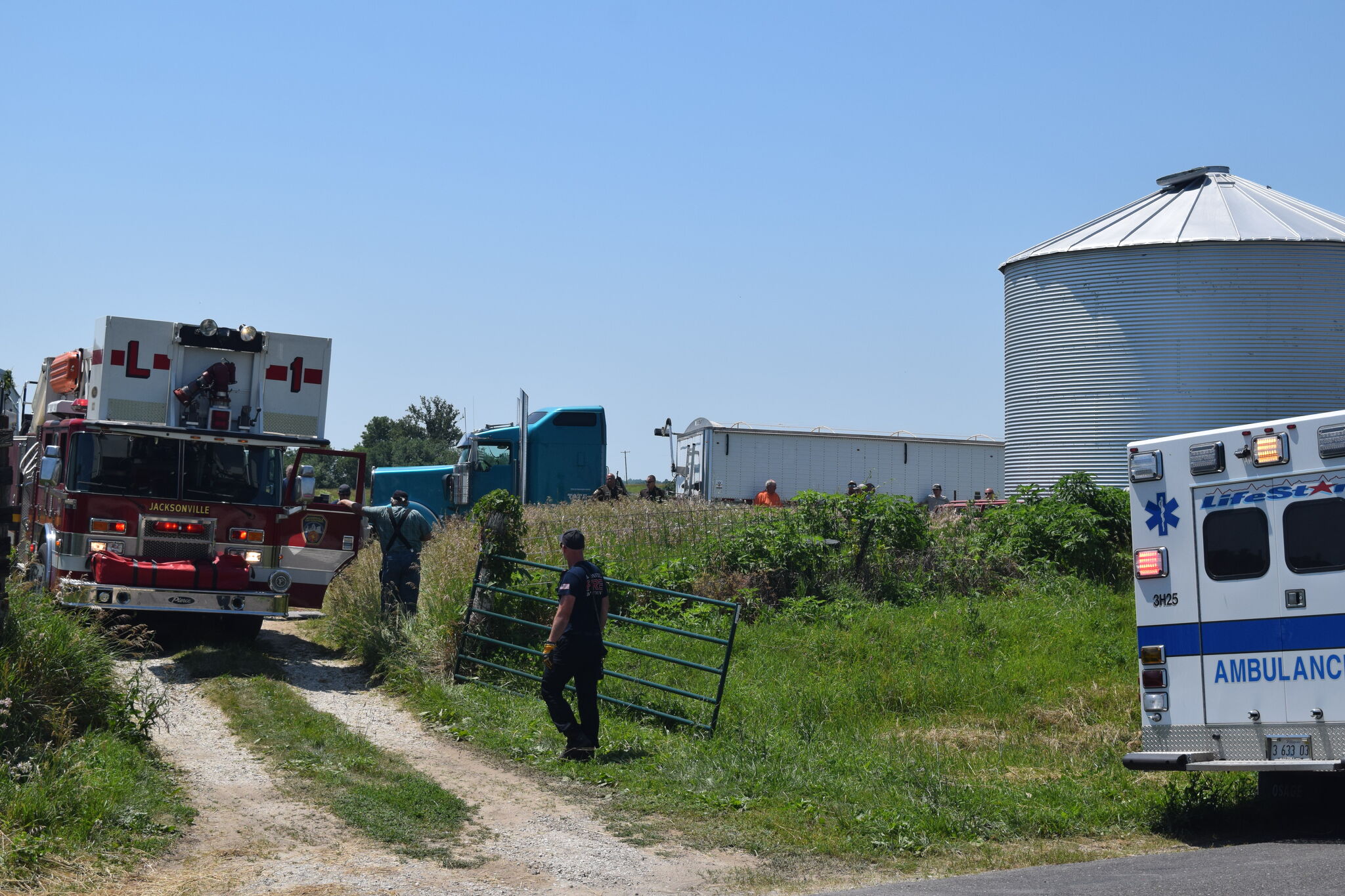 Morgan, Cass first responders rescue man from grain bin