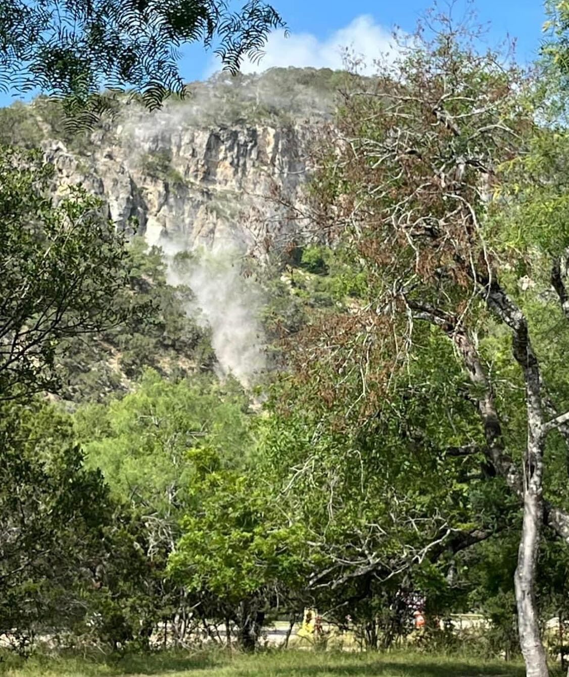 Rock slide reported at Old Baldy at Garner State Park in Texas