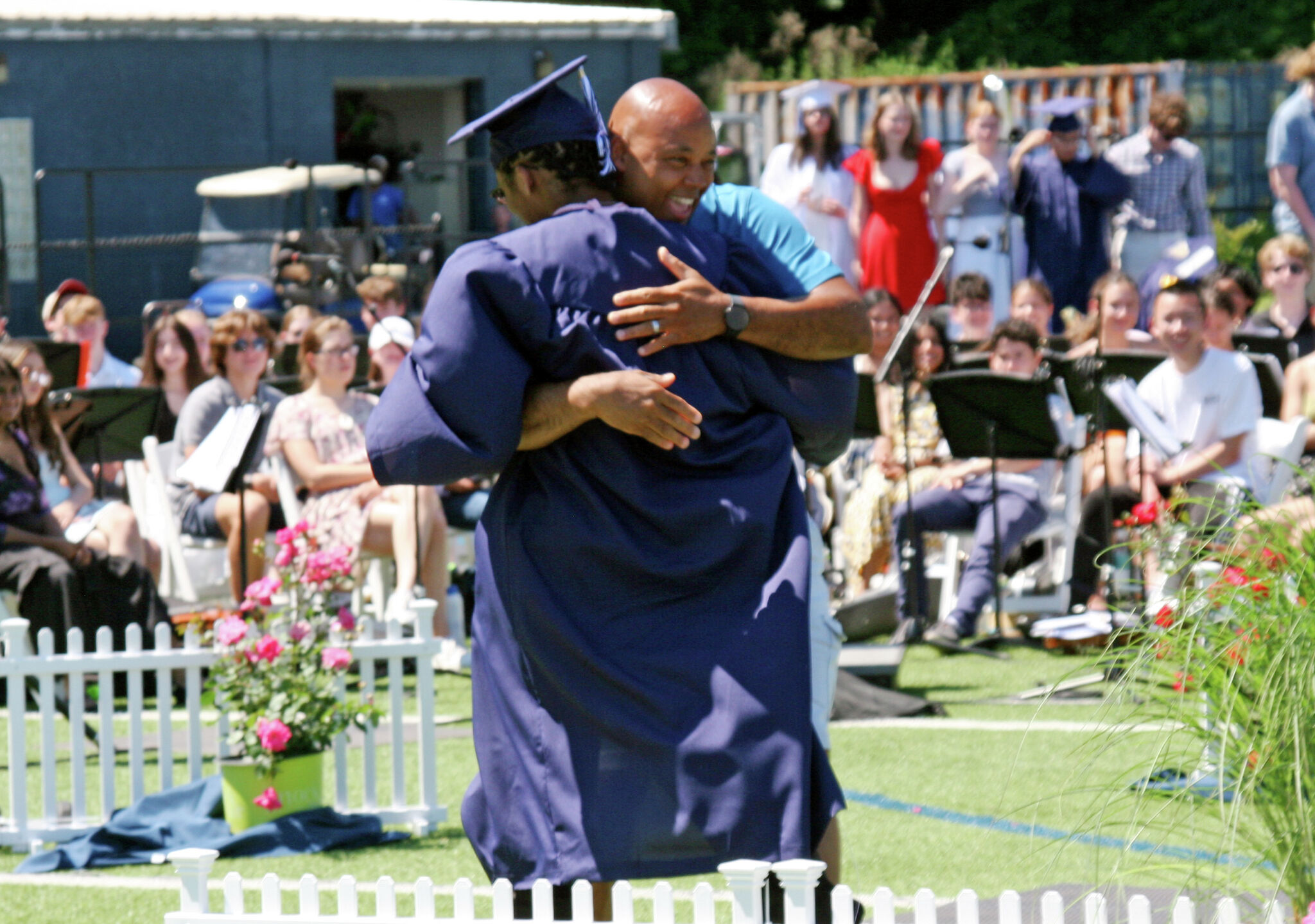 Over 300 seniors at Wilton High School celebrate at graduation
