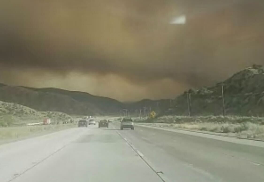 Post Fire in SoCal rages as high winds whip up the wildfire