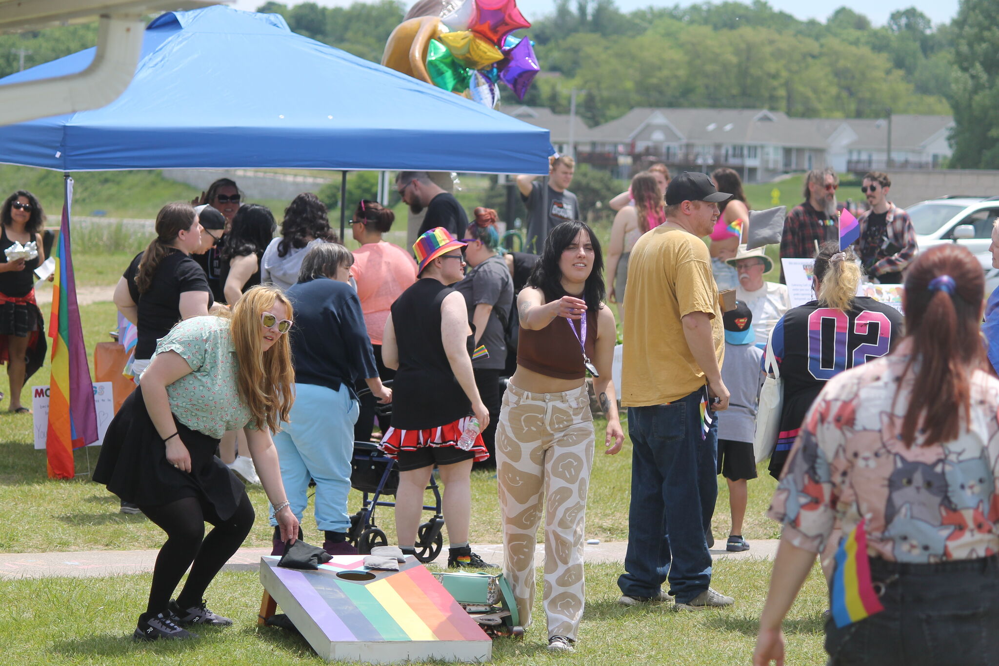Pride Month event draws crowd to Manistee beach