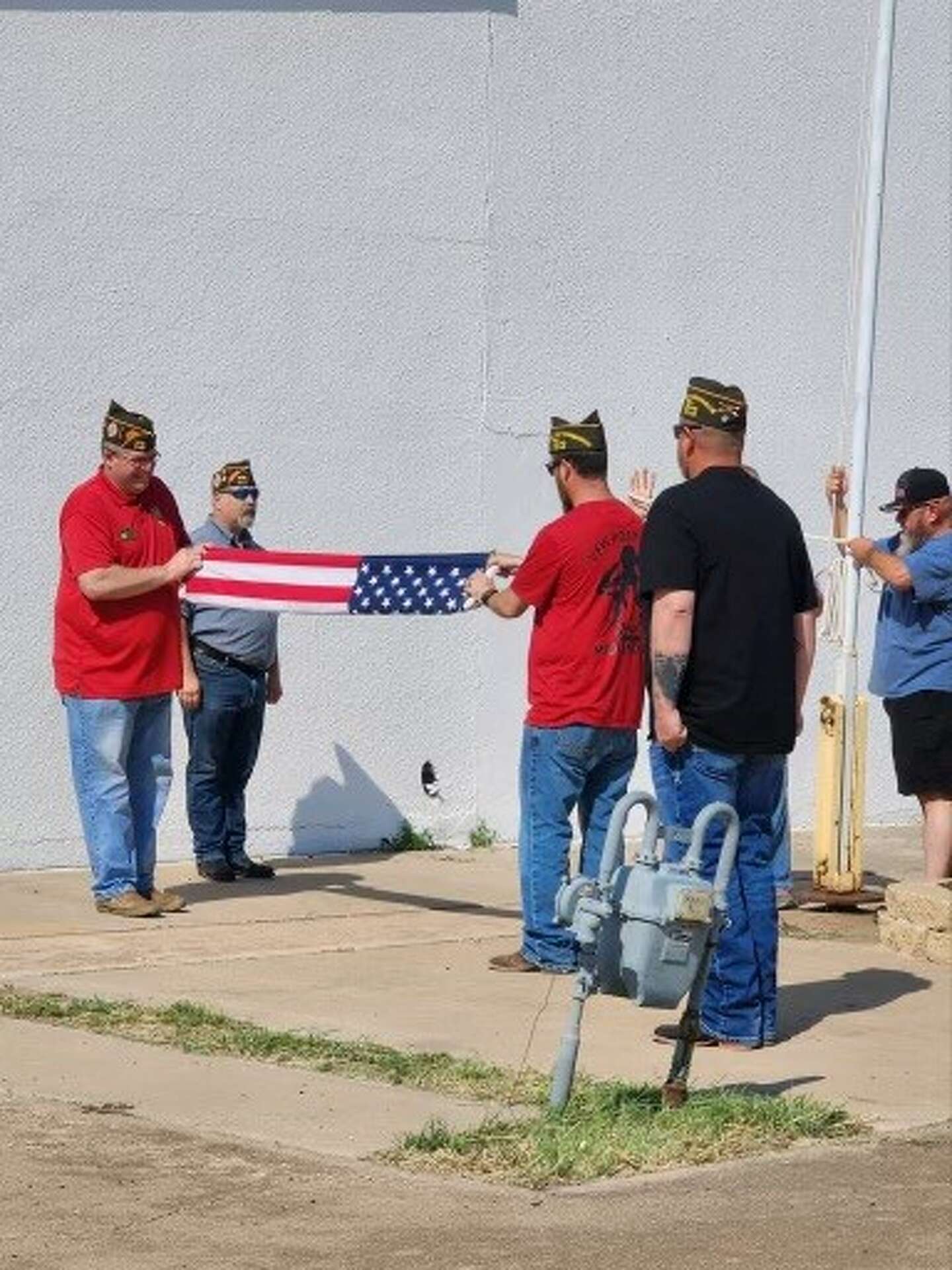 VFW and Midland Fire Department hold flag retirement ceremony