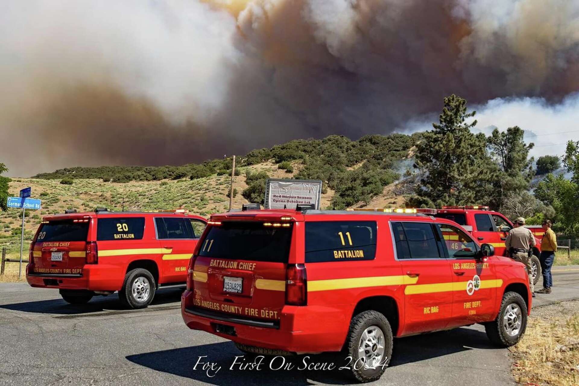 Map shows where Post Fire is burning amid red flag warning