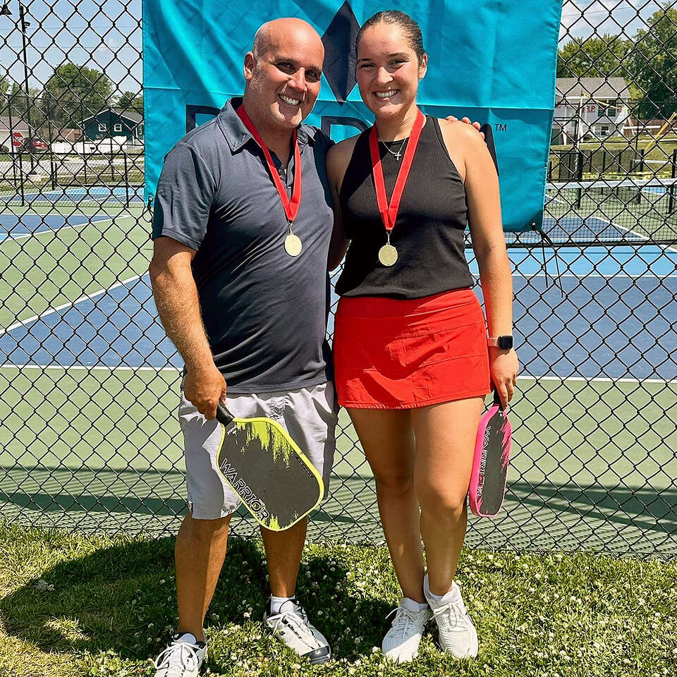 Jesse and Hannah Macias family victory at Glazebrook Pickleball Open