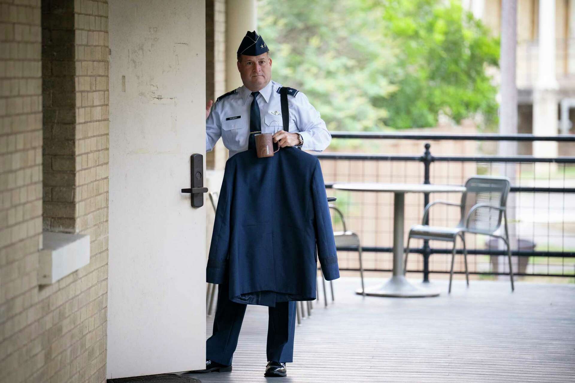 Disgraced Air Force general departs San Antonio for post in DC