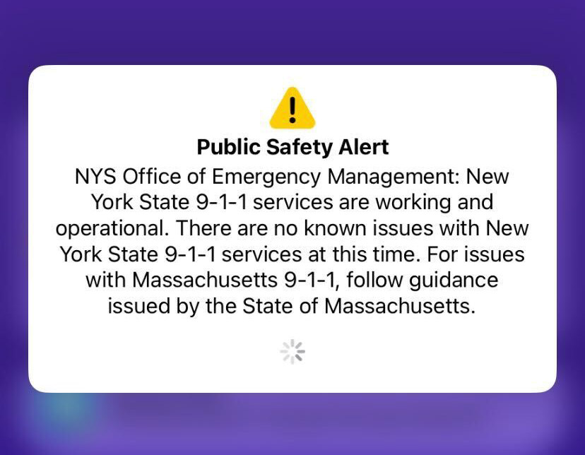 911 outages in Massachusetts not impacting New York
