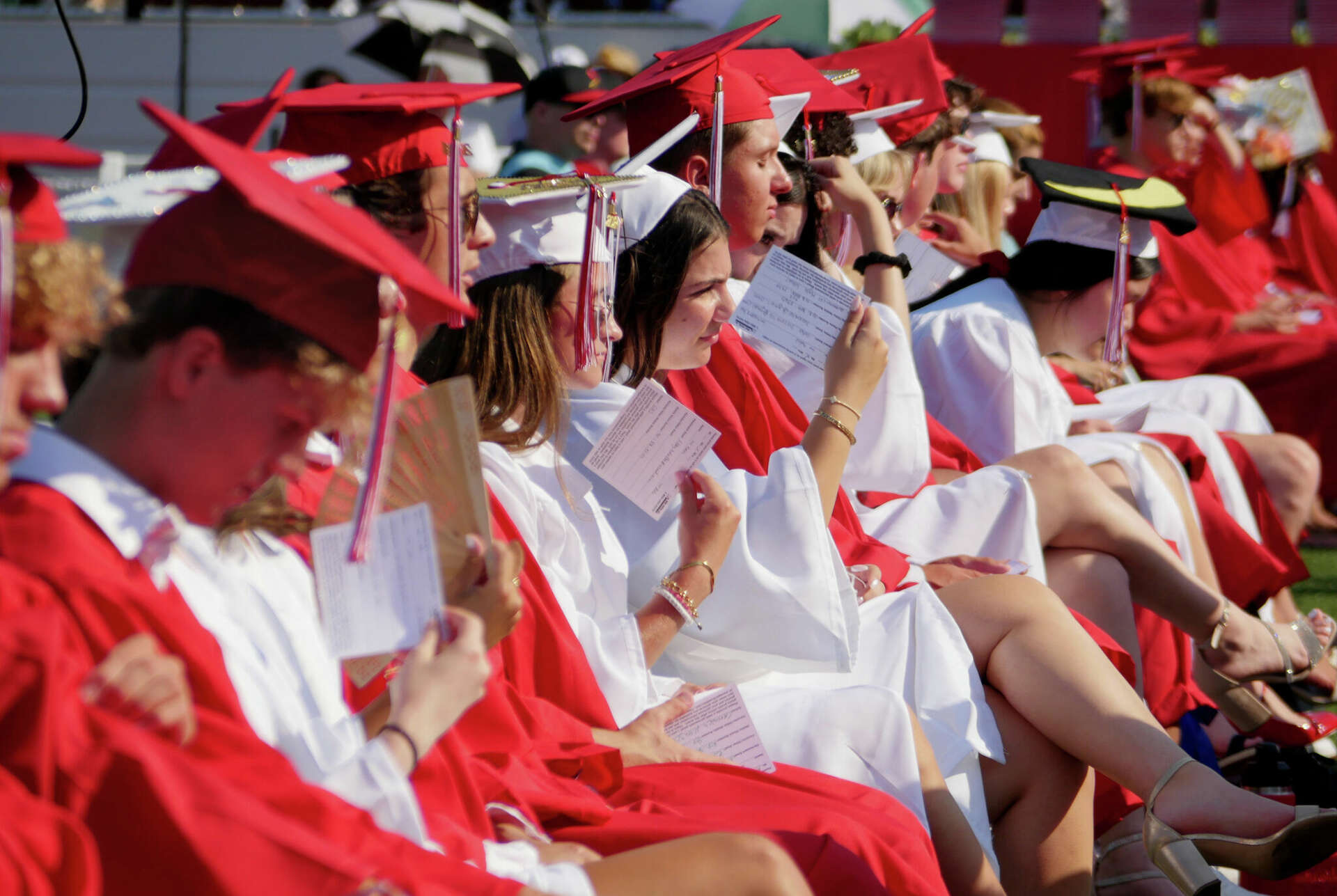 Greenwich High School 2024 graduates celebrate amid CT heat wave
