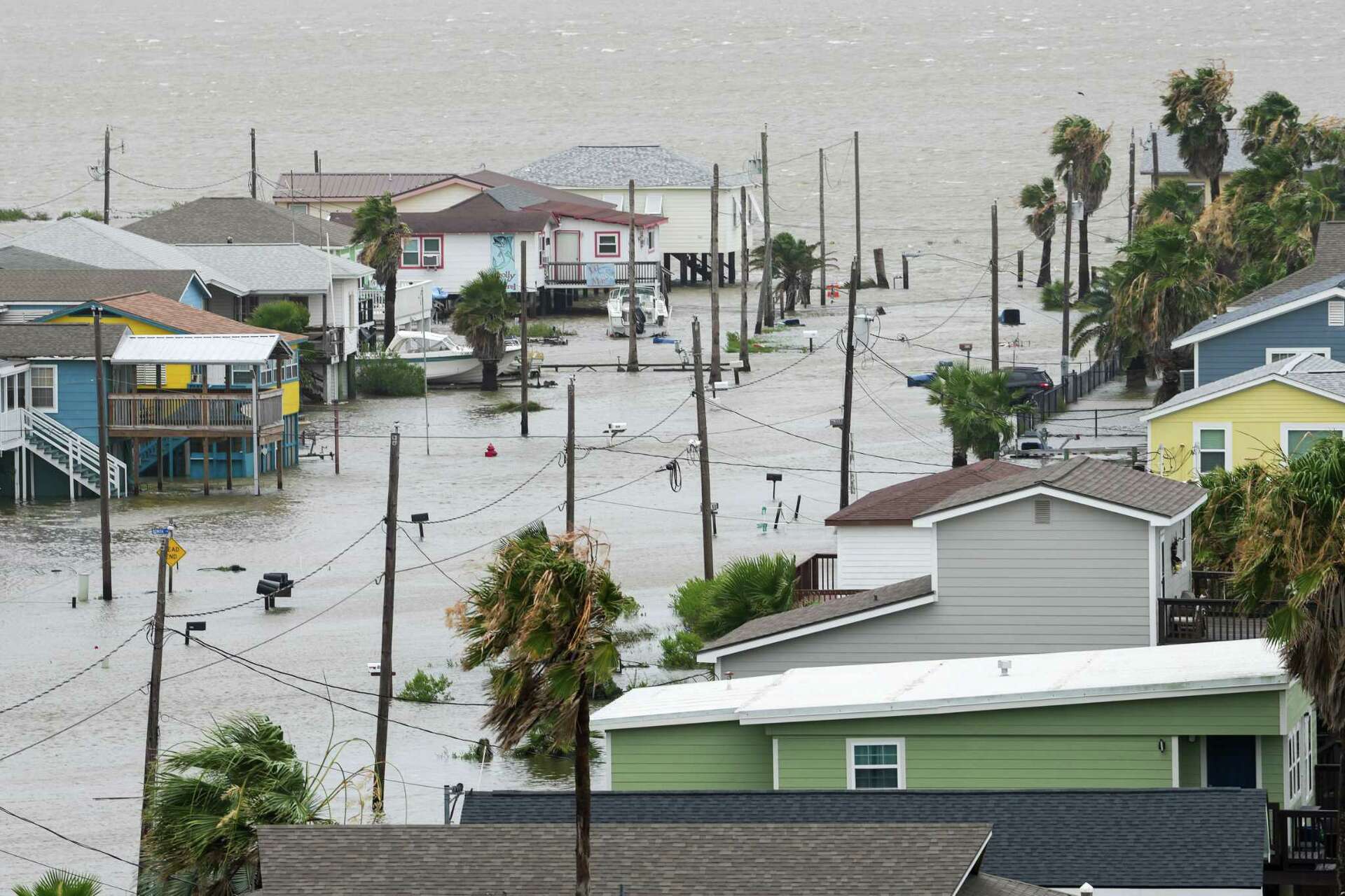 Tropical Storm Alberto's surge leaves Texas beach town under water