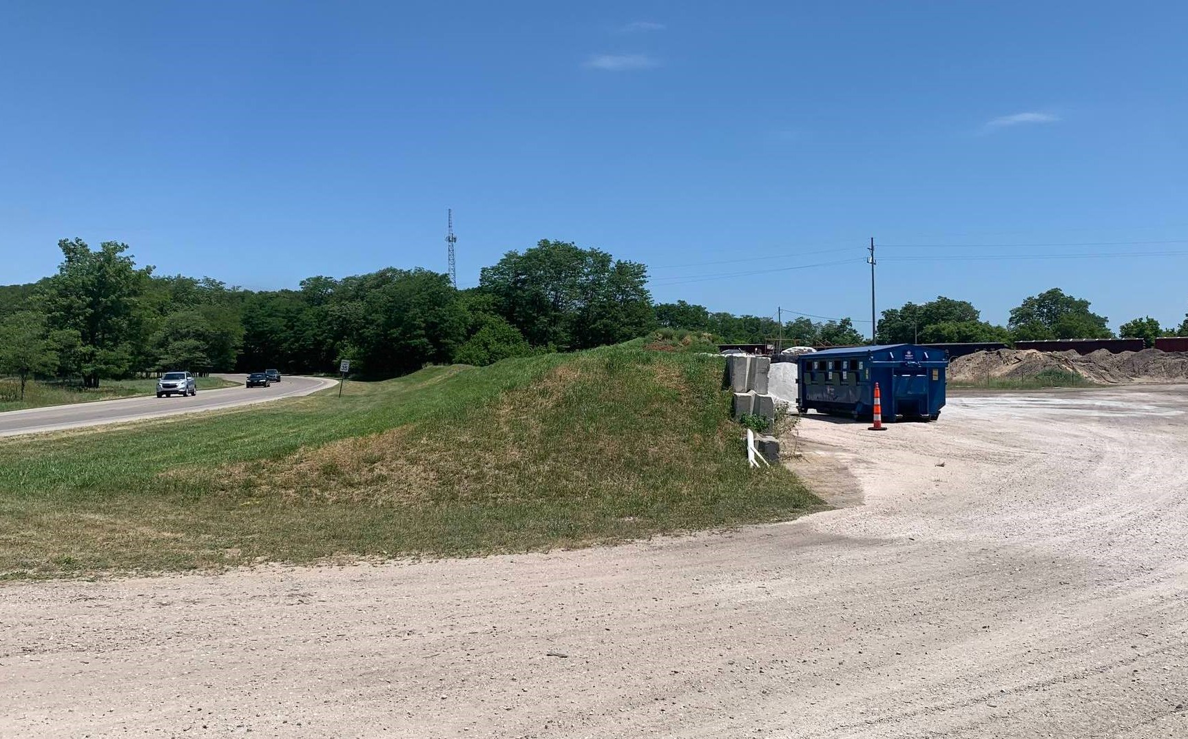 Manistee's commingle container moves to new location