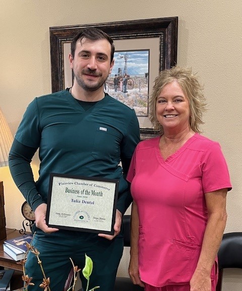 Bill Wells Tire Center, Tulia Dental named Businesses of the Month