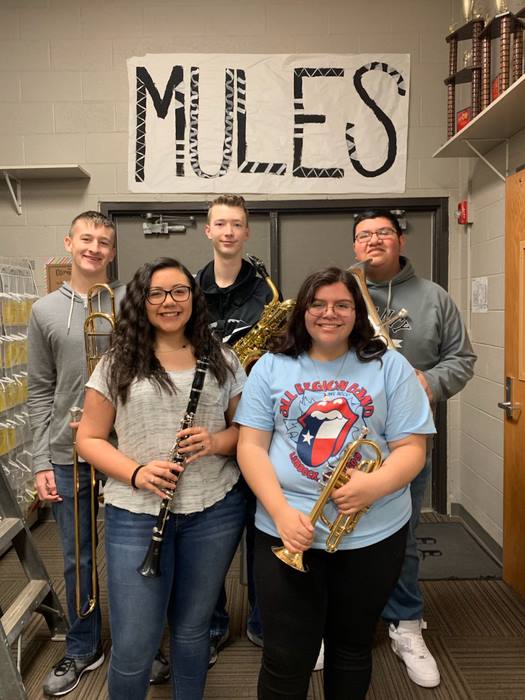 Students made All Region Band