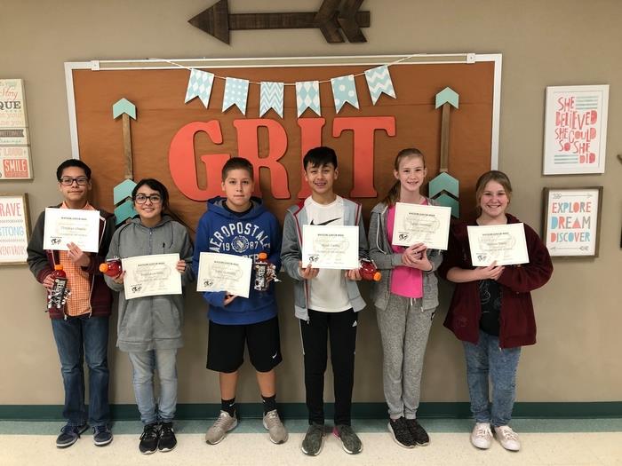 Watson Jr High Students of the Month of January