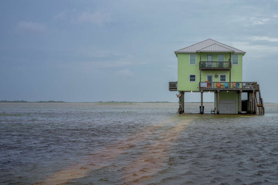 Photos show Texas coastal flooding after Tropical Storm Alberto