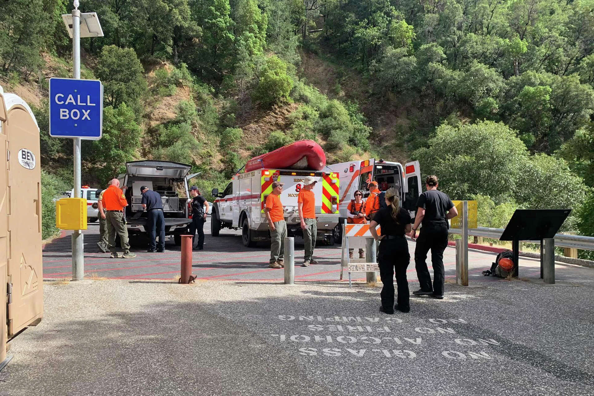 Woman pulled from California river after 90-minute ordeal