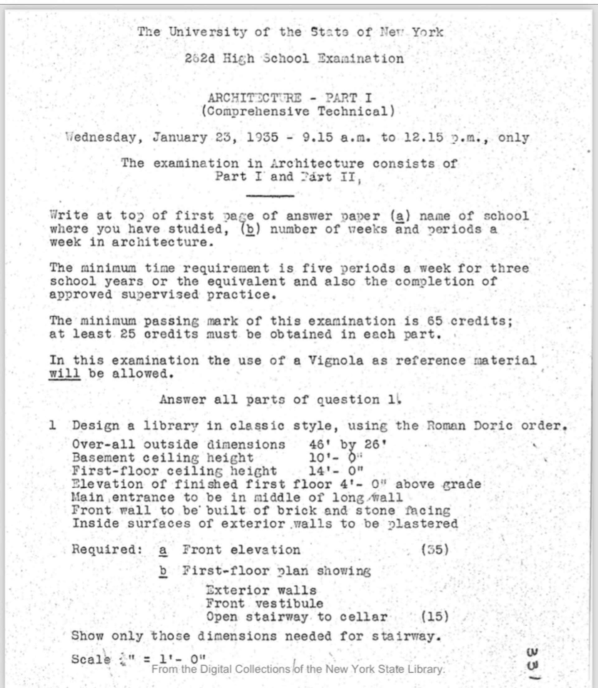 N.Y. Regents exams used to cover everything from homemaking to Greek