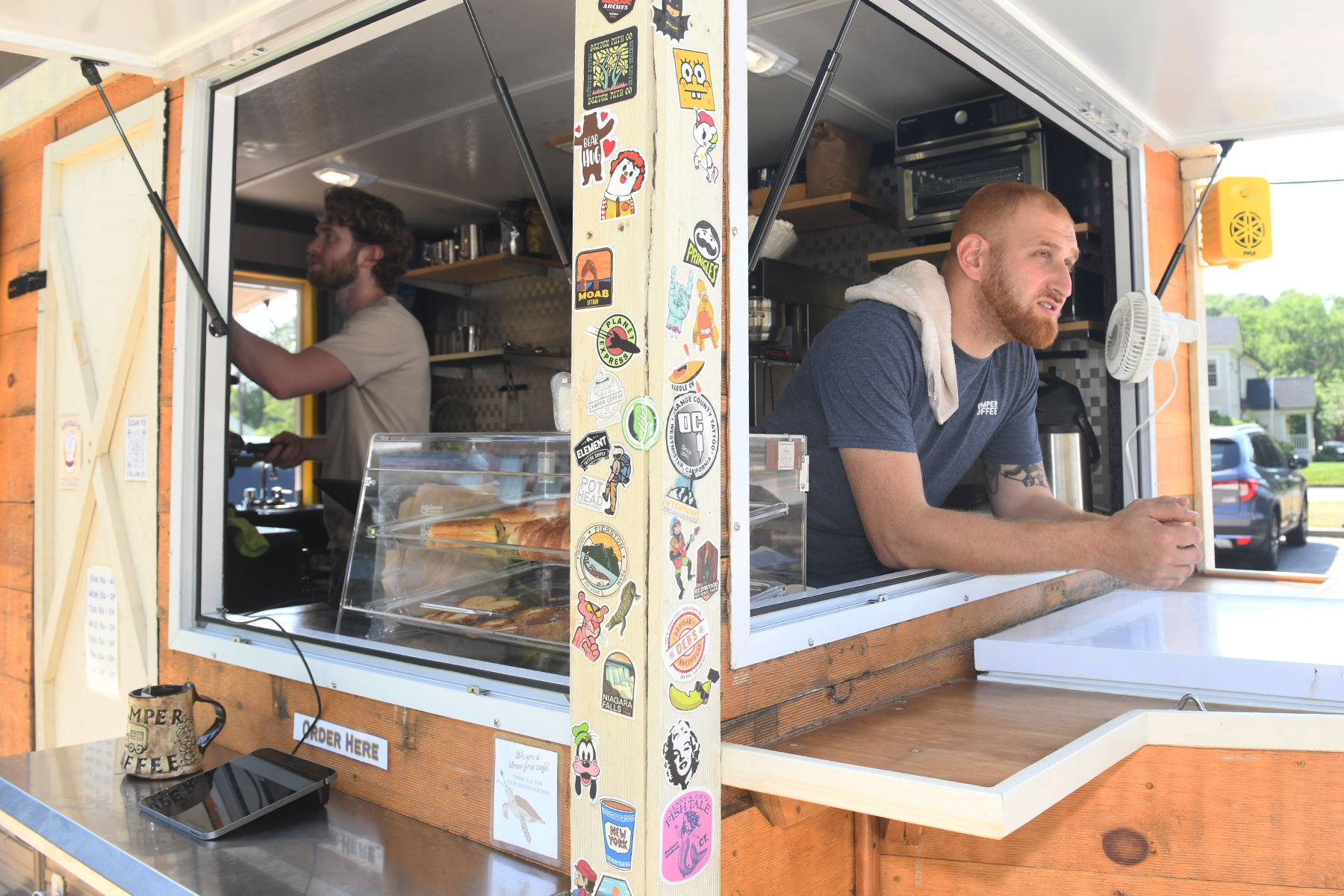 Camper Coffee in Madison is full coffee shop in an old pop-up camper