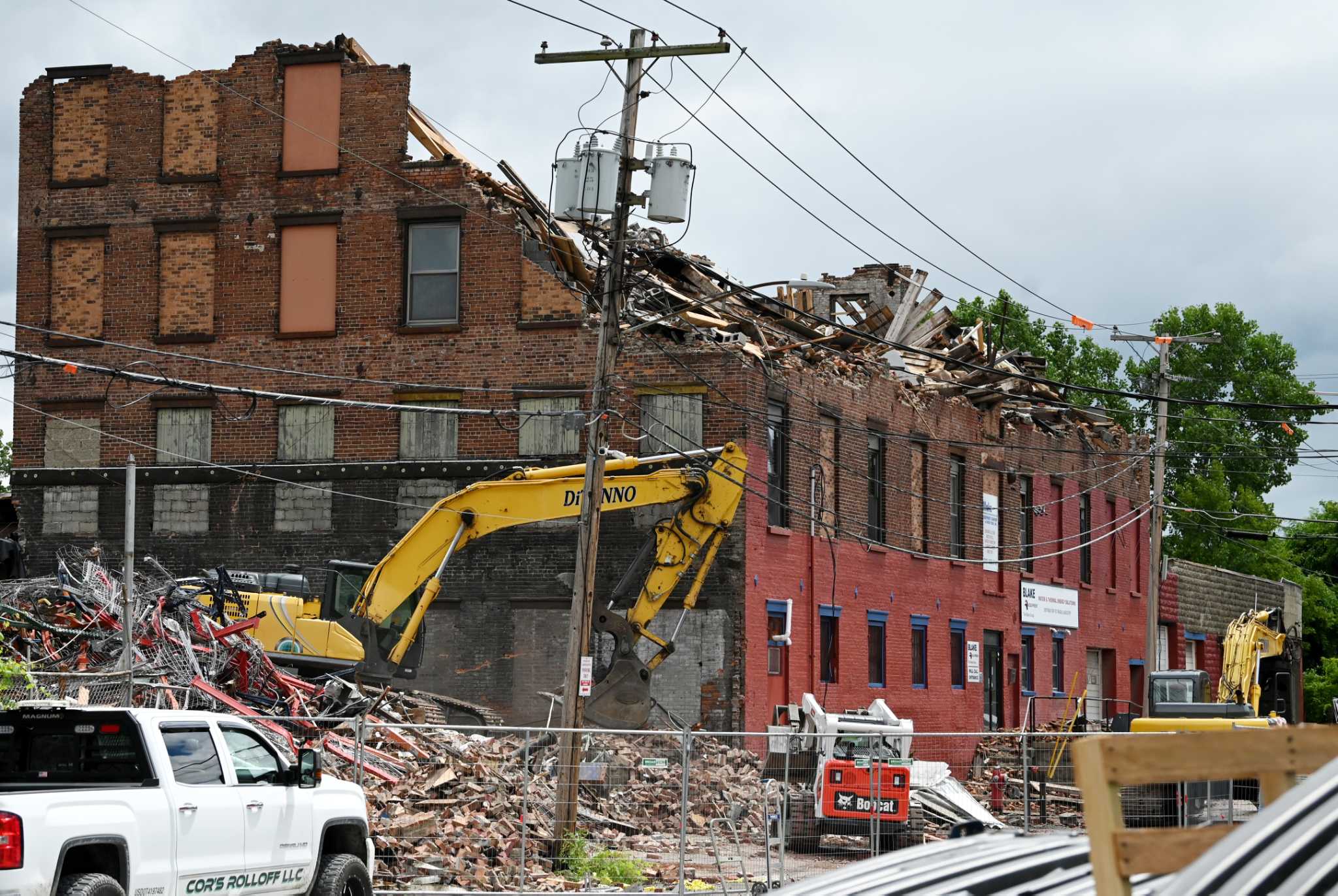 Demolition of Albany building damaged in storm to take a week