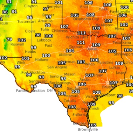 No rain and high heat index and humidity ahead in Laredo forecast