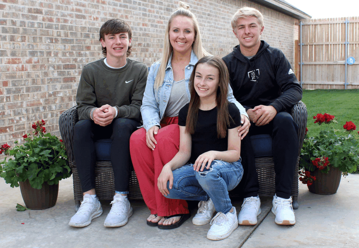 COVERING HER BASES: Heather's loving heart keeps Ladd family together