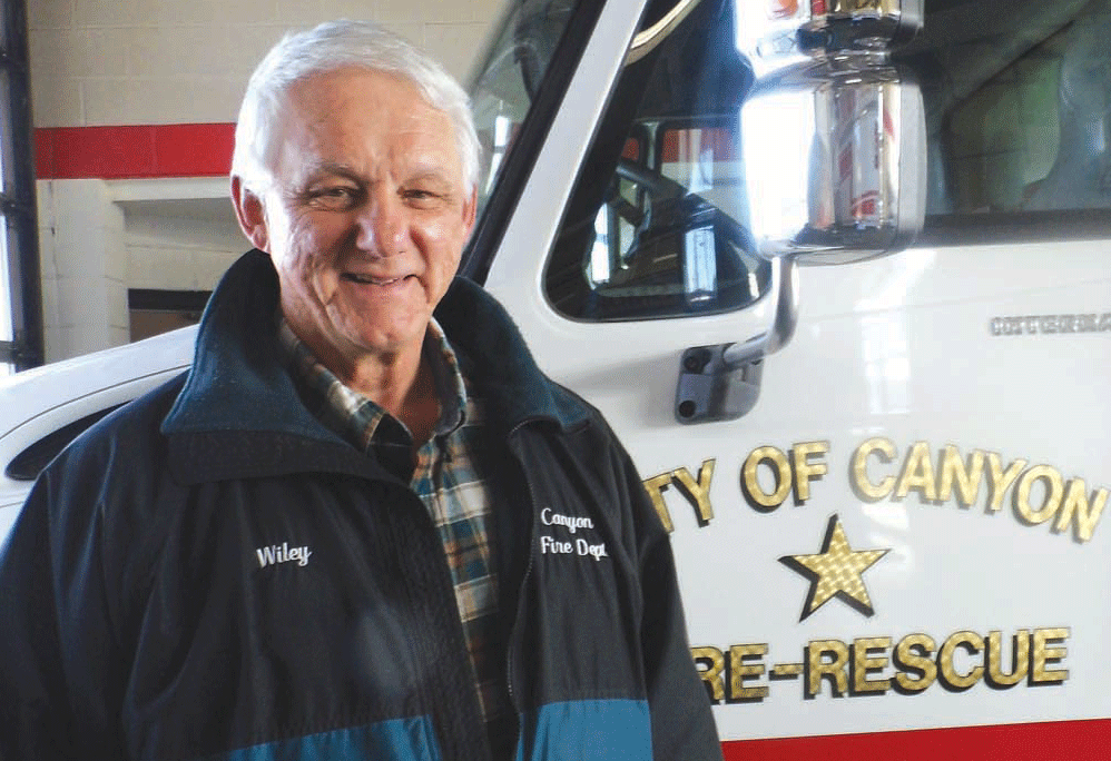 FIGHTING FLAMES: Canyon’s Wiley Harp named Volunteer Fireman of the Year