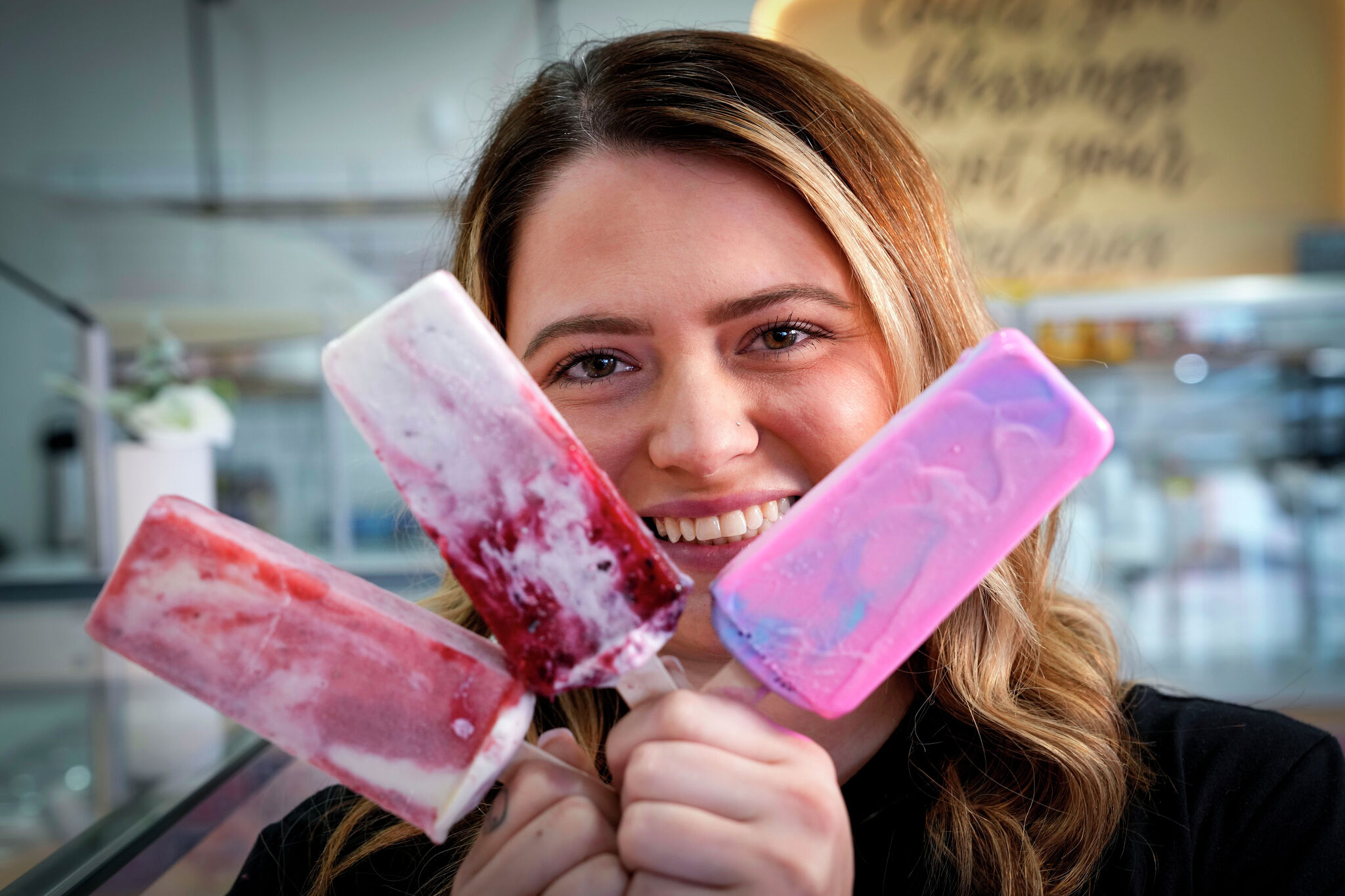 Inside Lake Conroe's only Paleta Bar, owned by a U.S. Navy veteran