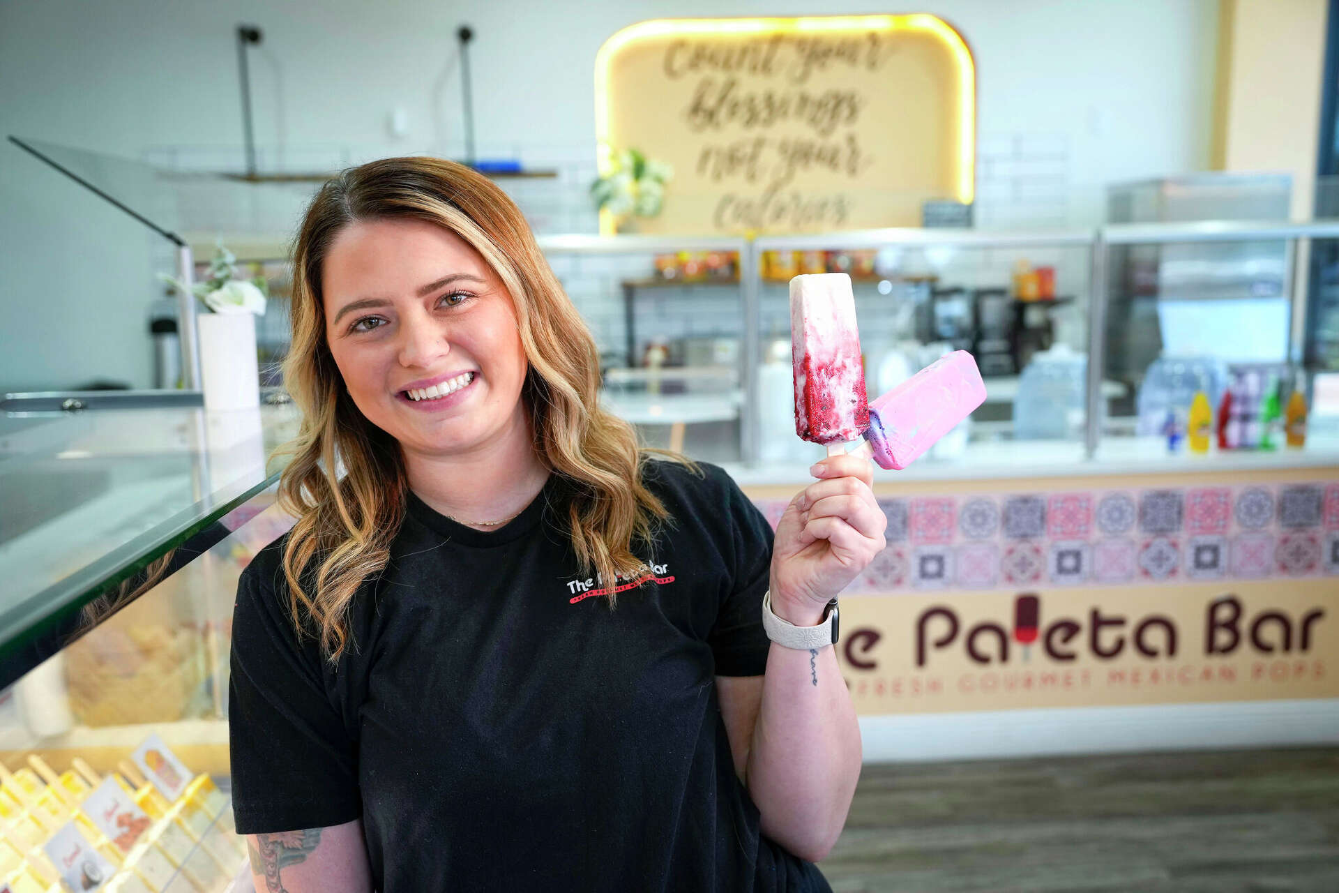 Inside Lake Conroe's only Paleta Bar, owned by a U.S. Navy veteran