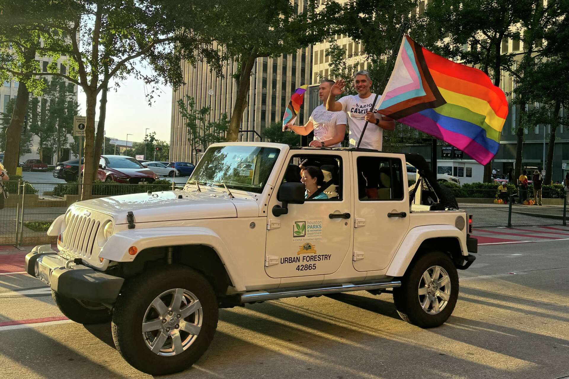 Houston's first of two Pride parades draws thousands amid controversy