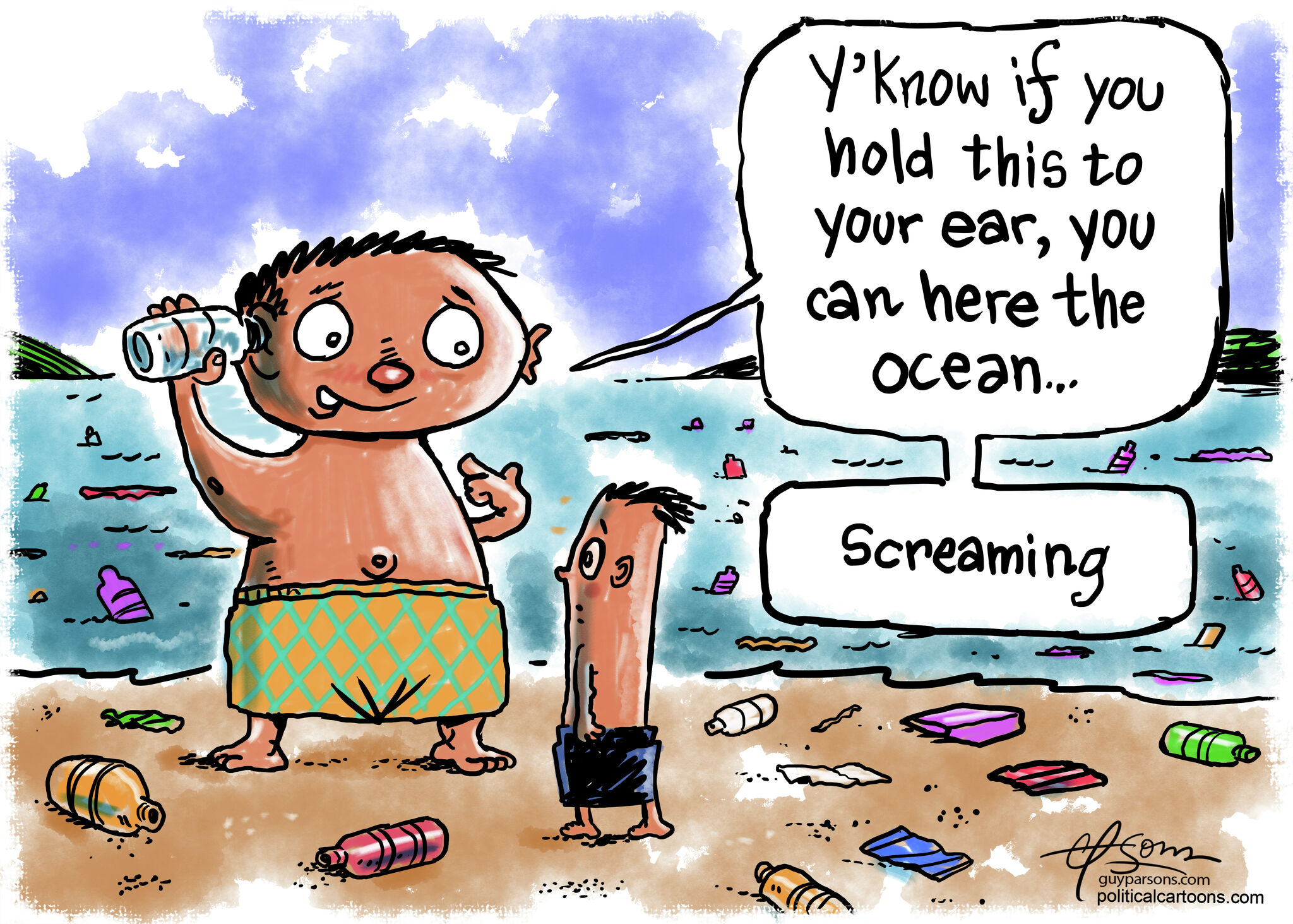 Opinion cartoon: Nature calling