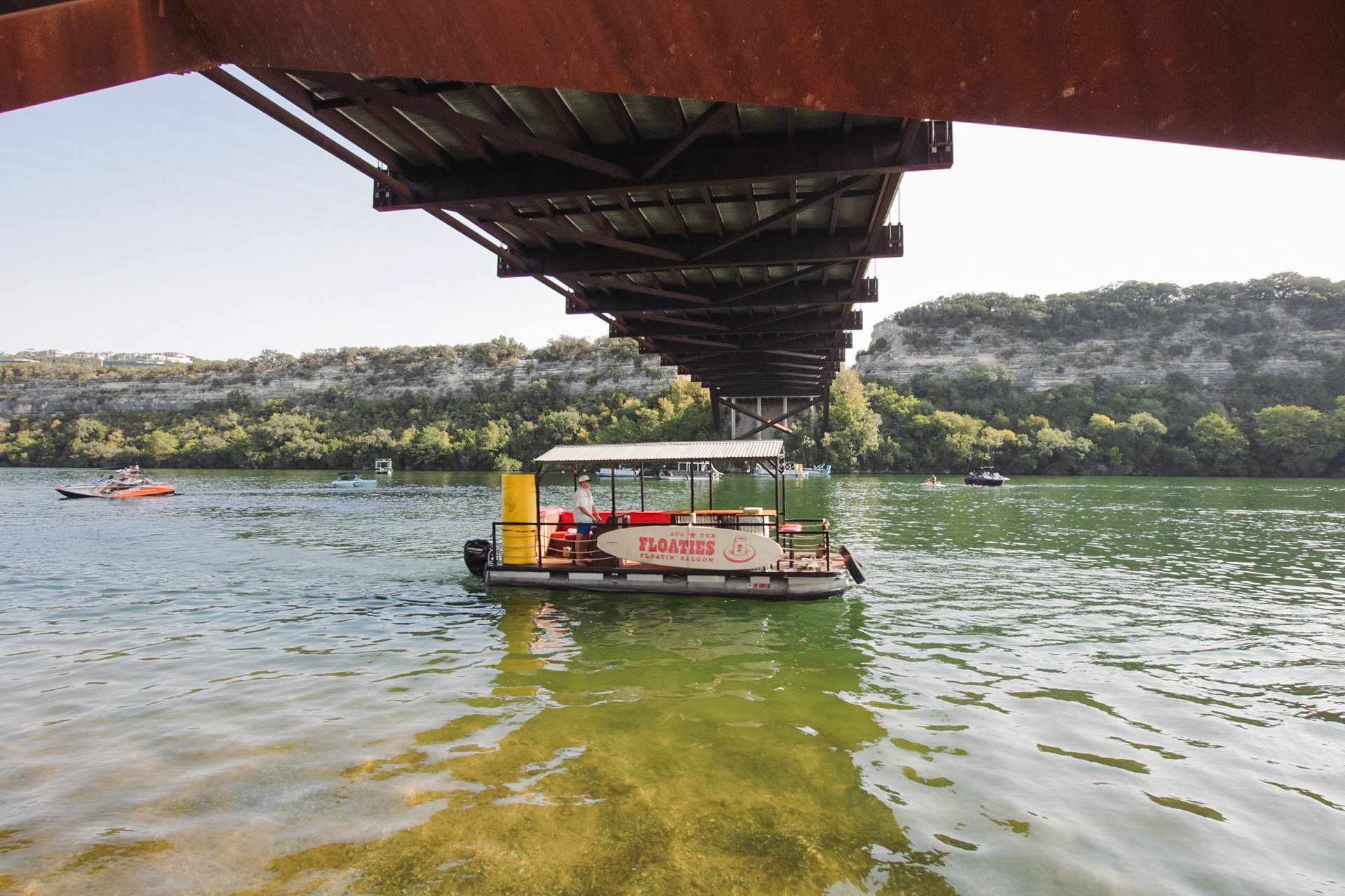 Take a July 4 trip across Lake Austin on Floaties Floatin’ Saloon