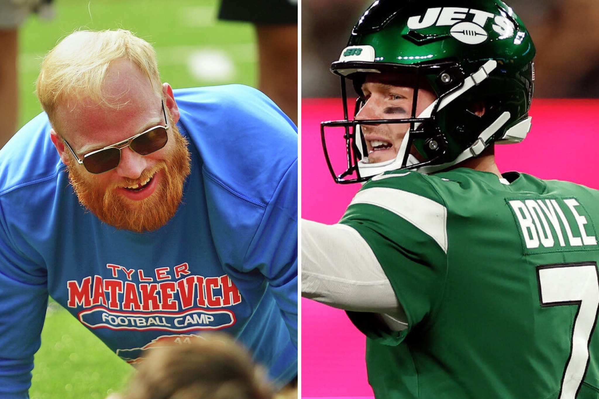 Tim Boyle and Tyler Matakevich will both host football camps Saturday