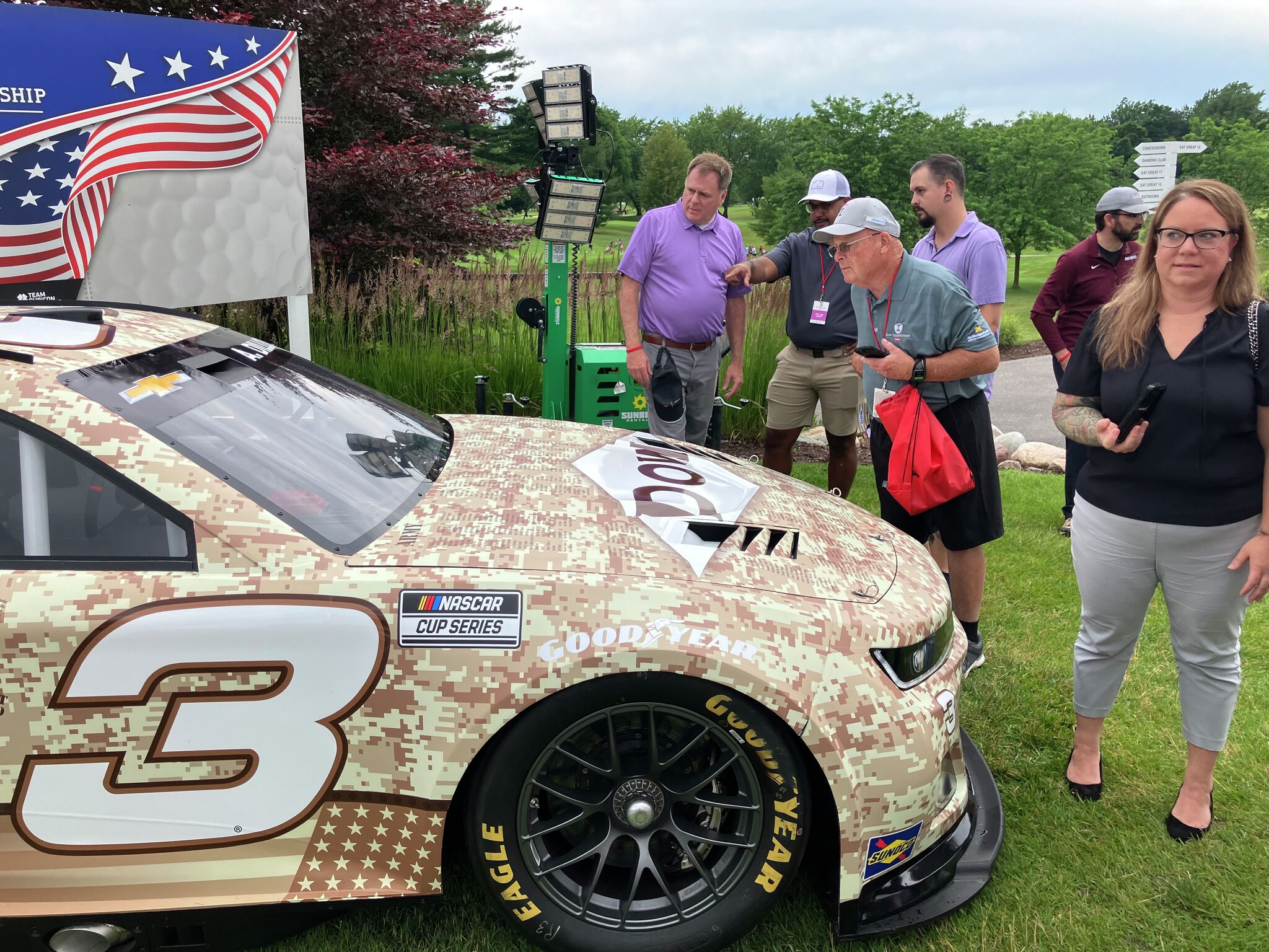 Dow Championship unveils Dow Salutes Veterans car, holds Pro-Am