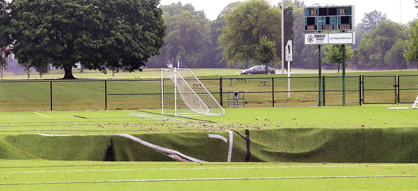 Sinkhole at Alton's Gordon Moore Park: Bluff City Minerals responds