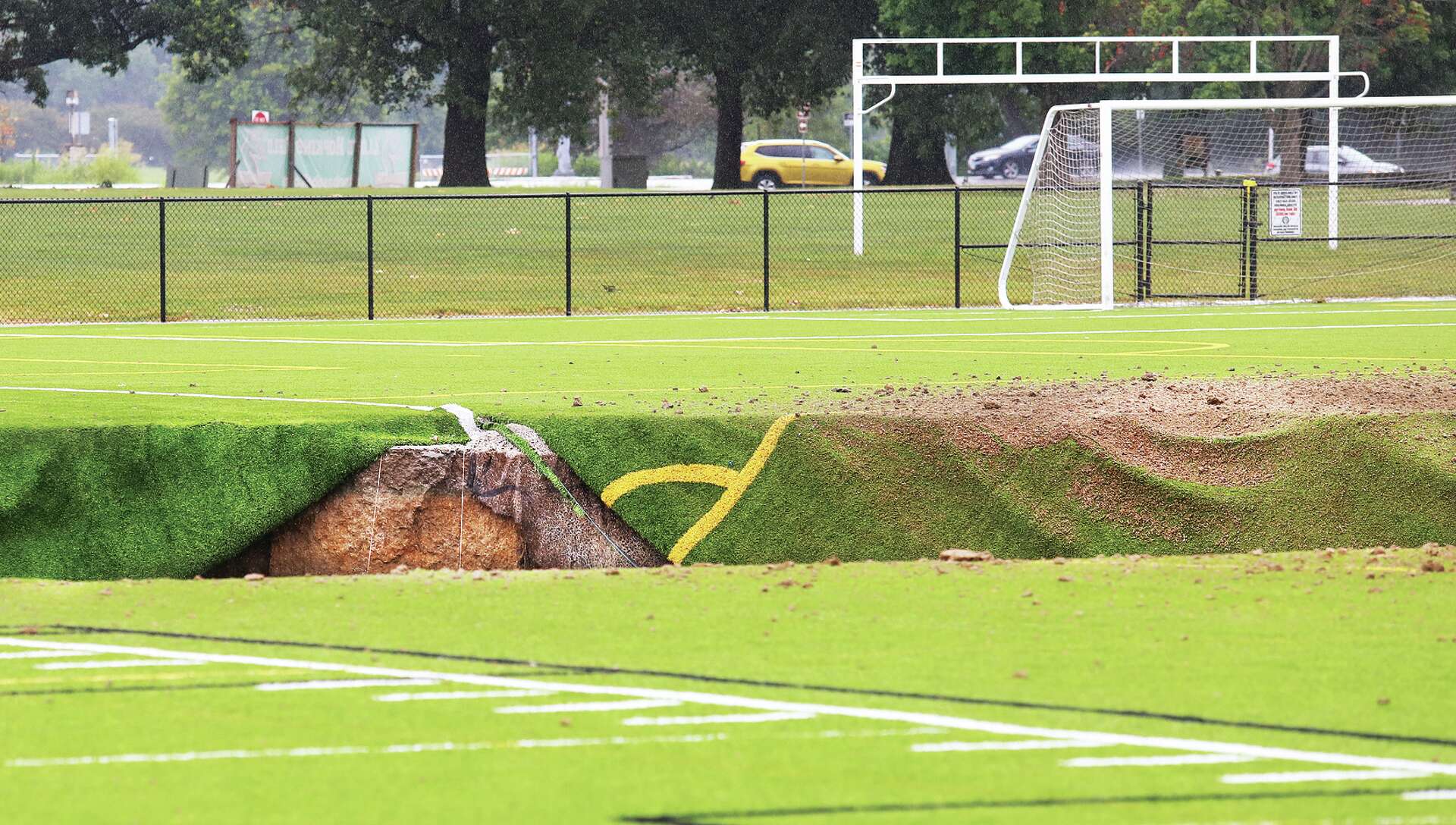 Sinkhole at Alton's Gordon Moore Park: Bluff City Minerals responds