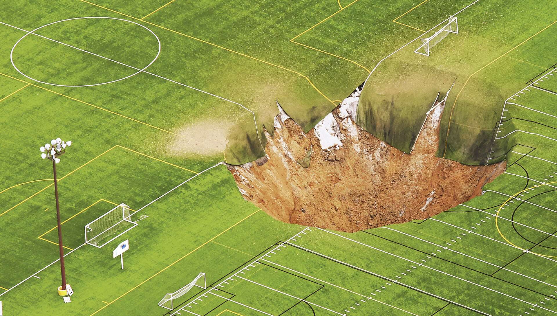 Sinkhole at Alton's Gordon Moore Park: Bluff City Minerals responds