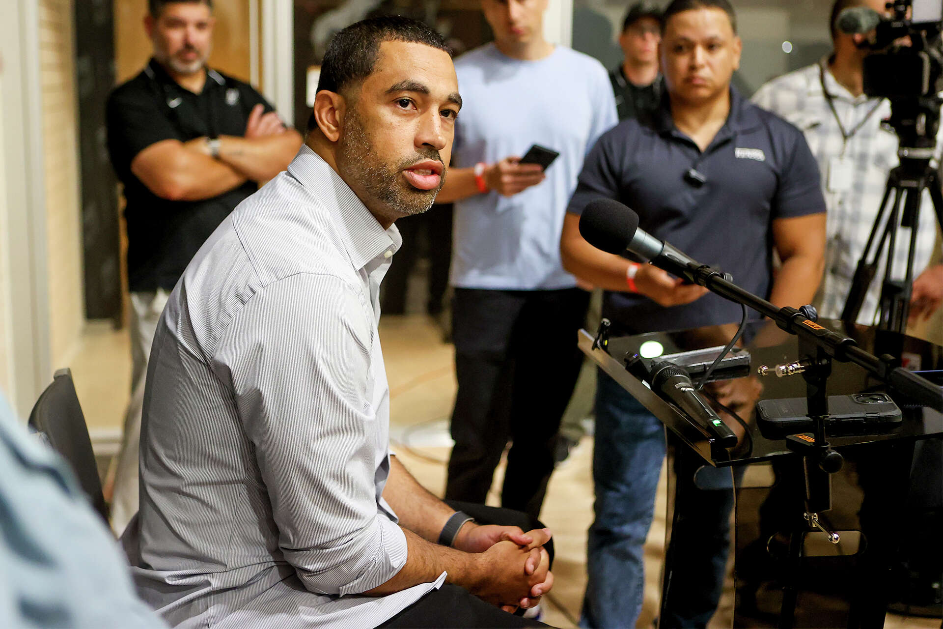 Spurs' GM Brian Wright explains trading away a top-10 pick