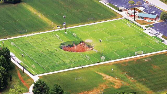 Illinois sinkhole: What we know about the Alton soccer field sinkhole