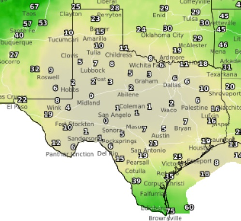 Rain and triple-digit high temps ahead in Laredo forecast