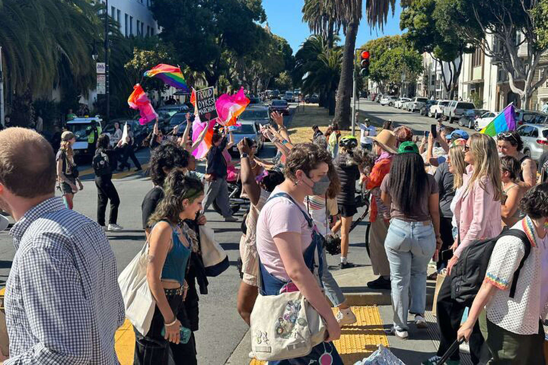 Makeshift SF Dyke March goes on despite official cancellation