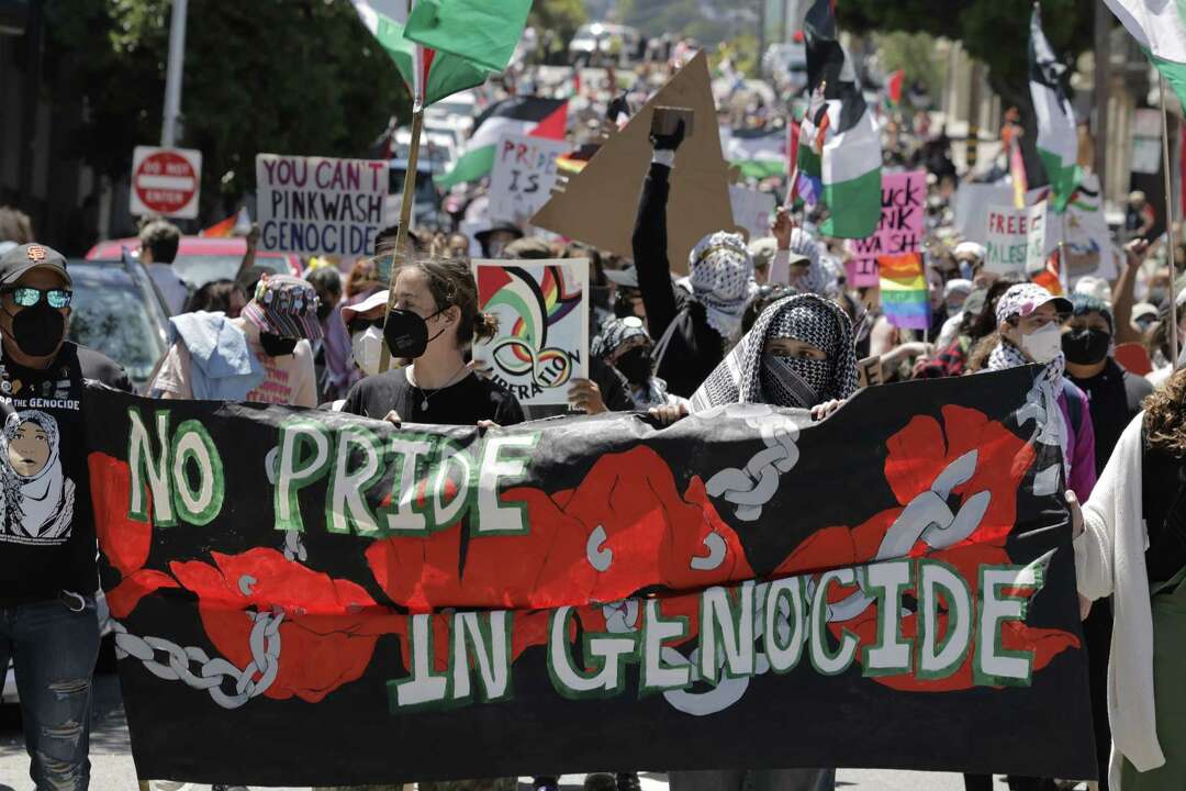‘No Pride in Genocide’: SF pro-Palestinian march counters LGBTQ parade