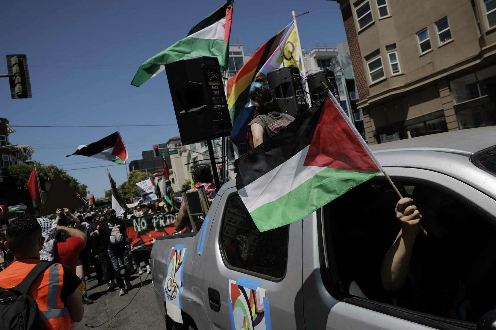 ‘No Pride in Genocide’: SF pro-Palestinian march counters LGBTQ parade