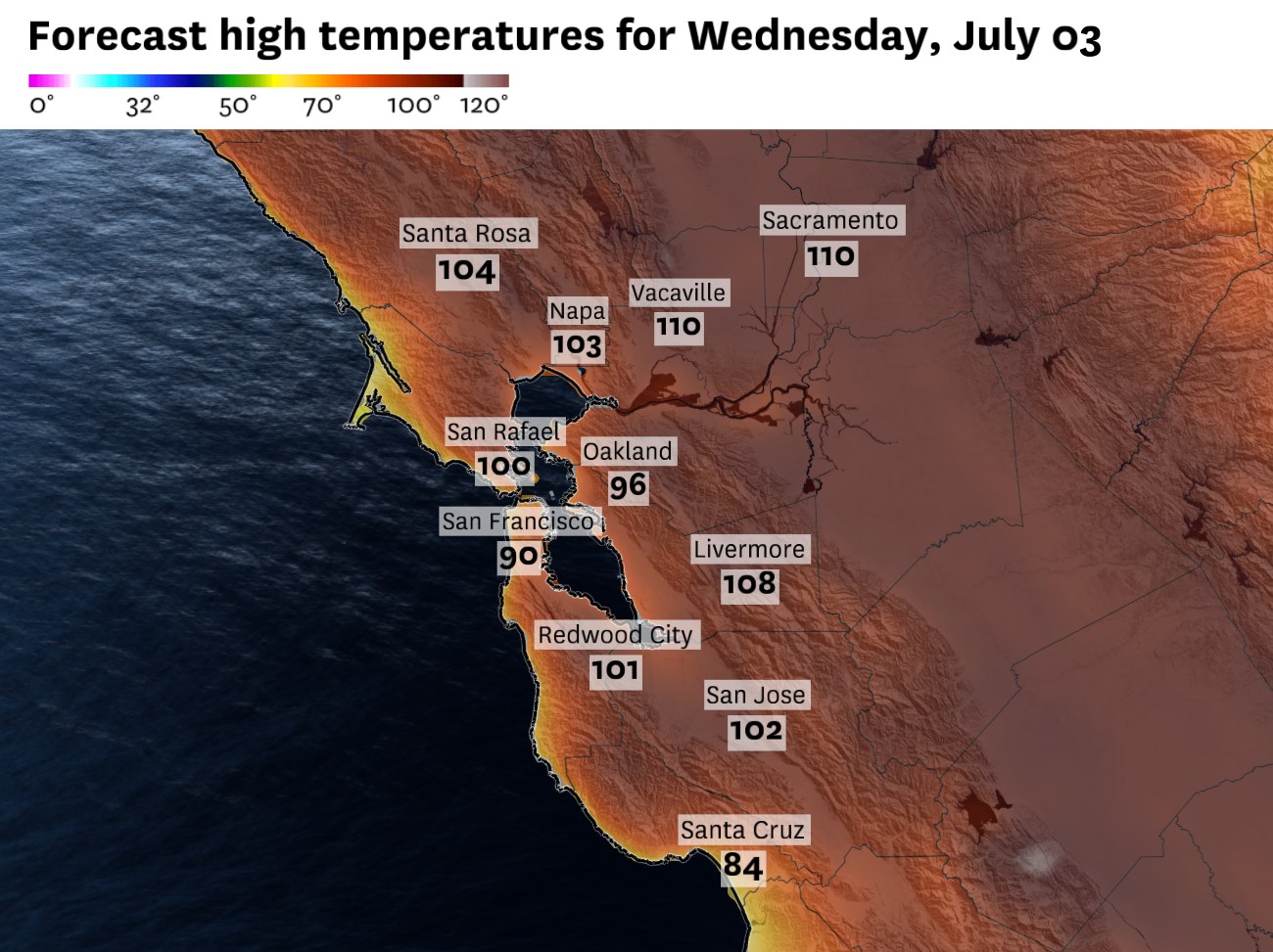 Excessive heat warning in Bay Area for hottest weather in years