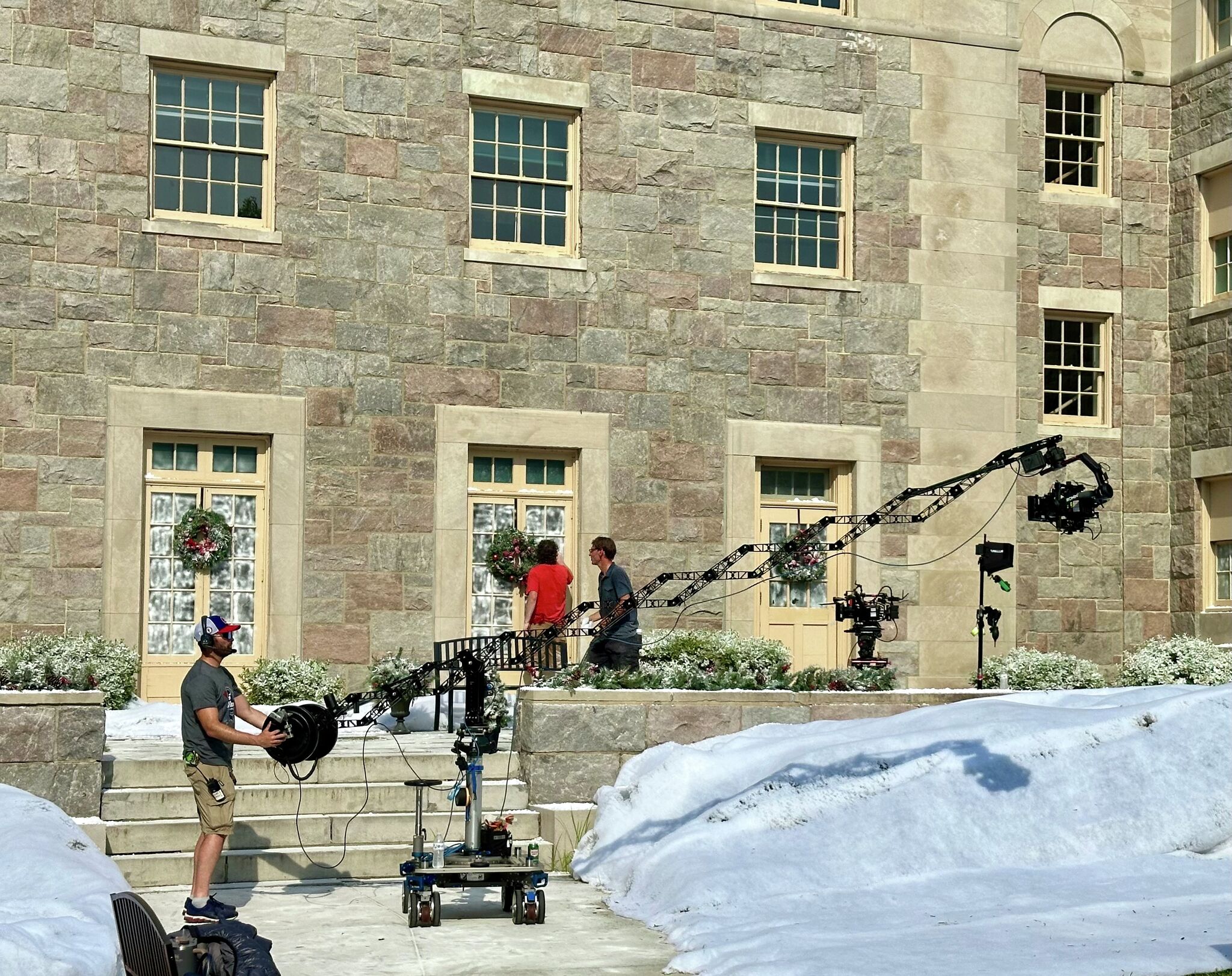 Hallmark Christmas movie filmed at Connecticut College, Mystic