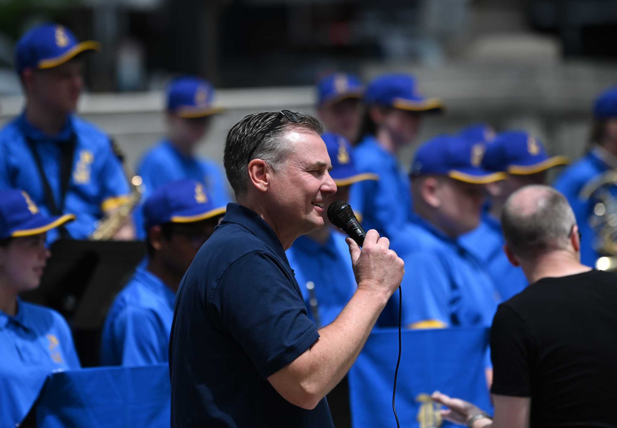 Irish youth band Banna Chluain Meala performs in Albany