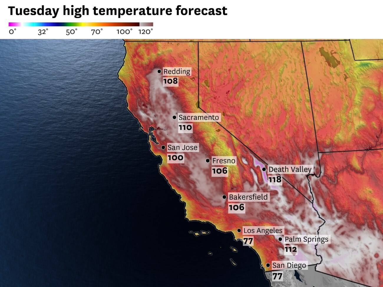 California heat dome: Forecast timeline as hot weather moves in