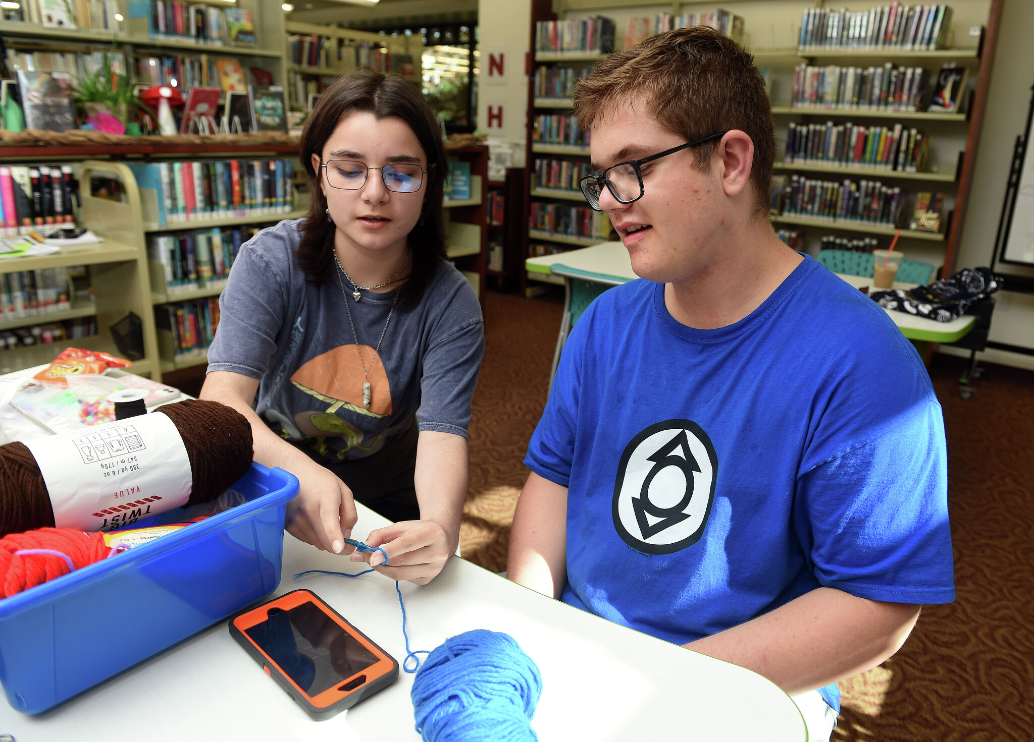 North Haven librarian uses crotchet to help teens with mental health
