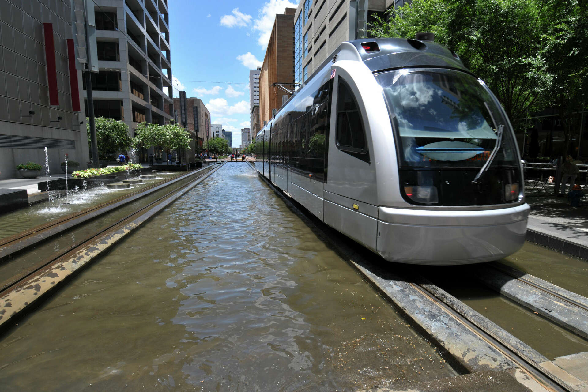 Houston METRO's light rail sheds its red and blue stripes