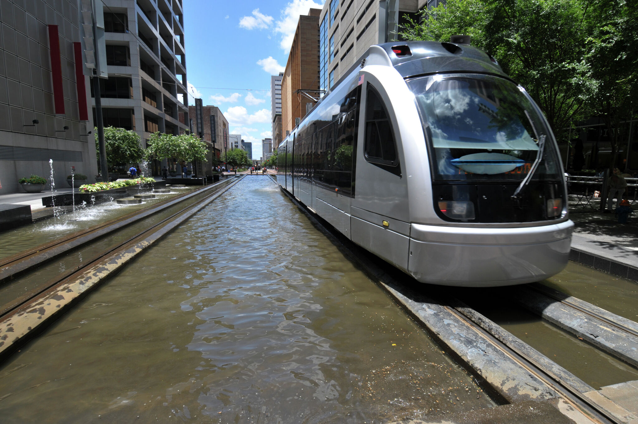 Houston METRO's light rail sheds its red and blue stripes